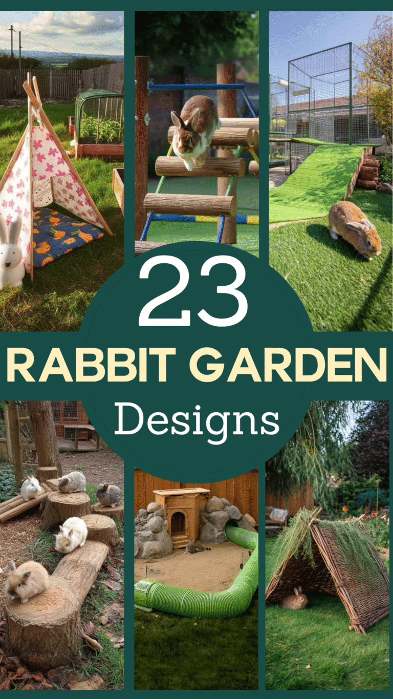 23 Garden Rabbit Playground Ideas for Happy and Active Bunnies