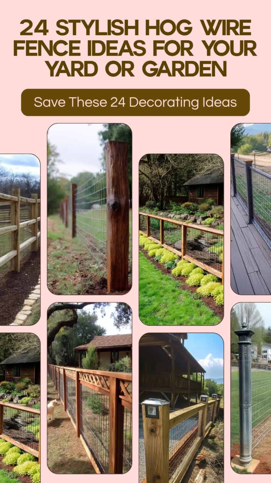 24 Hog Wire Fence Ideas for Stylish and Secure Yards