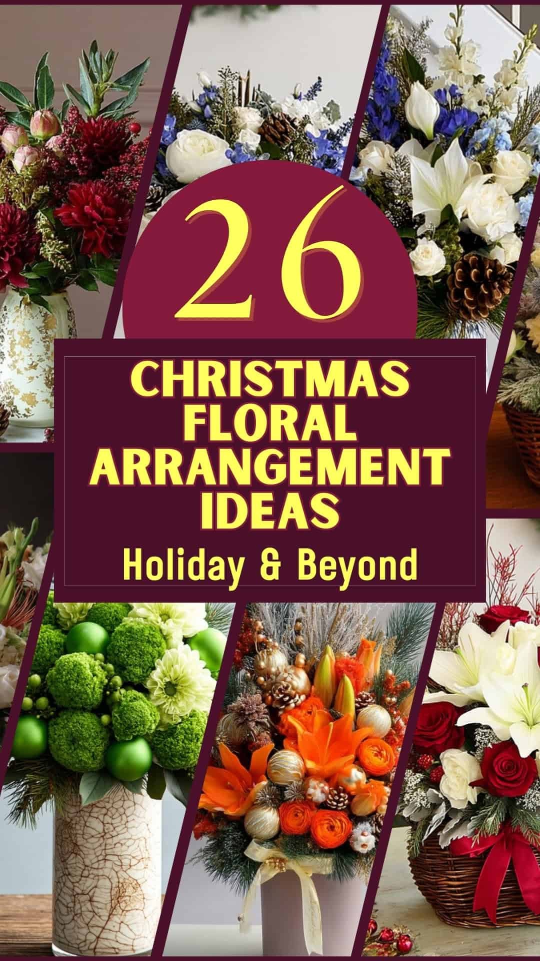26 Christmas Floral Arrangement Ideas For Stunning Holiday Centerpieces