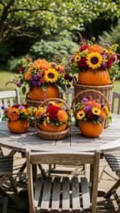 22 Pumpkin Flower Arrangements for a Cozy Fall Table Display